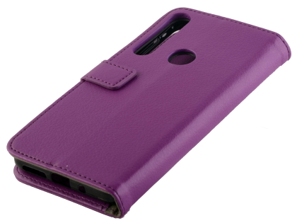 Synthetic Leather Wallet Case with Stand for Motorola One Macro ...