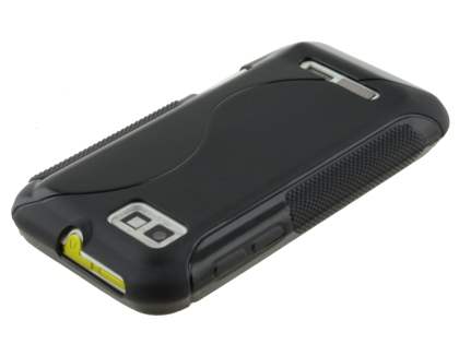 Wave Case for Motorola DEFY XT535 - Frosted Black/Black | Mobile-Mate