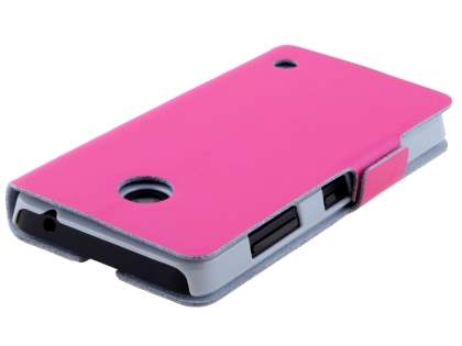 Slim Genuine Leather Portfolio Case for Nokia Lumia 635/636/630 - Pink ...