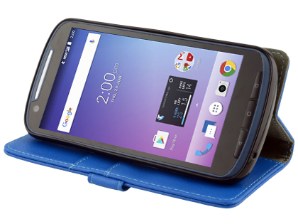 Synthetic Leather Wallet Case with Stand for Telstra Tough Max 2 - T85 ...