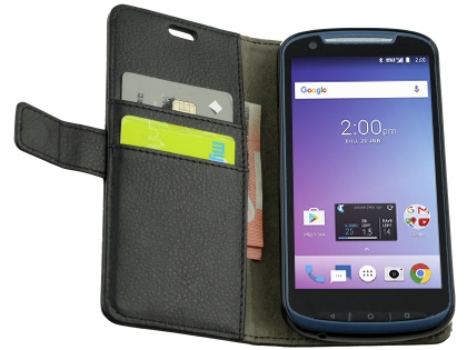 Synthetic Leather Wallet Case with Stand for Telstra Tough Max 2 - T85 ...